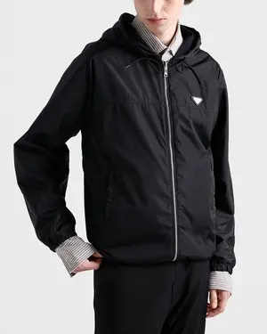 Prada Technical Fleece Hoodie Jacket