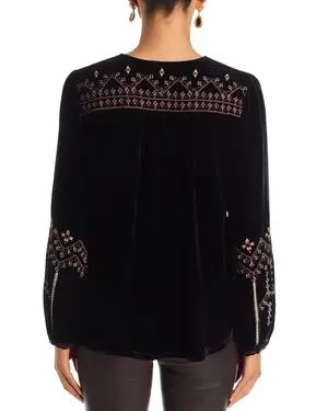 Johnny Was Kadir Embroidered Blouse