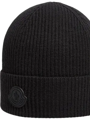 Moncler Logo Wool Beanie