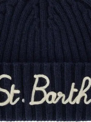 MC2 SAINT BARTH Wengen Beanie With St. Barth Embroidery