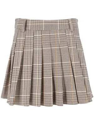 MC2 SAINT BARTH Blay Flannel Mini Skirt With Tartan Pattern - Multi