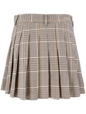 MC2 SAINT BARTH Blay Flannel Mini Skirt With Tartan Pattern - Multi