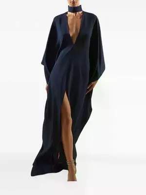 TALLER MARMO Ooo Crepe Maxi Dress - Blue