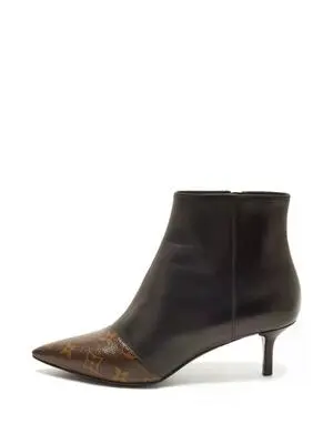 LOUIS VUITTON Chérie Monogram Ankle Boots - Black