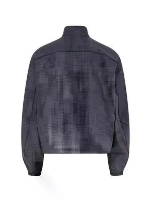 REPRESENT Check-pattern Logo-embroidered Jacket