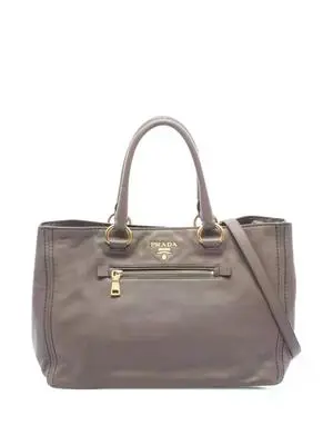 Prada 2010-2026 Soft Calf Satchel - Neutrals