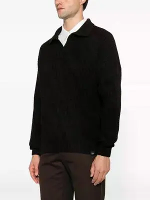 Imperial Ribbed-knit Sweater - Brown