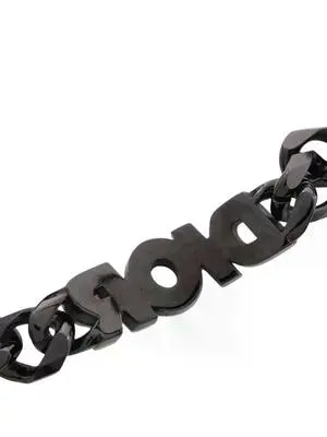 Dior 2022 Ruthenium Plated Brass Brass Chain Link Bracelet Costume Bracelet