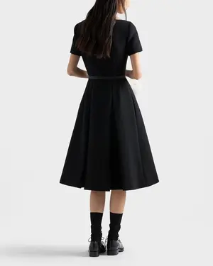 Prada Embroidered Natte Fabric Dress