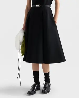 Prada Embroidered Natte Fabric Dress
