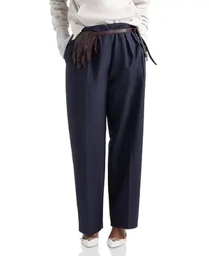 Prada Light Mohair Pants - Navy