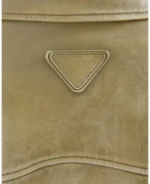 Prada Nappa Leather Jacket - Beige