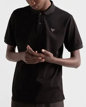 Prada Pique Polo Shirt