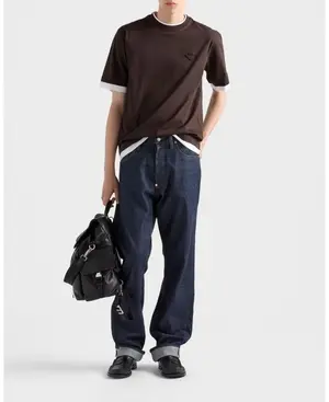 Prada Cotton T-shirt - Brown