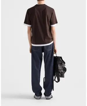 Prada Cotton T-shirt - Brown