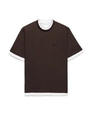 Prada Cotton T-shirt - Brown