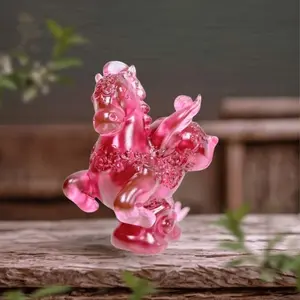 LIULI Limited Edition Little Young Pegasus Crystal Glass Figure