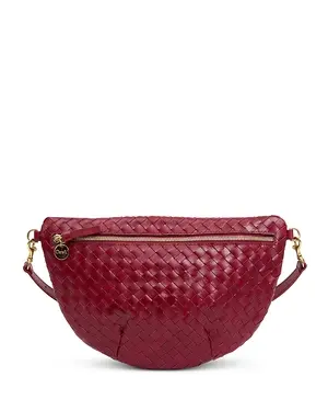 Clare V. Grande Fanny Woven Leather Belt Bag