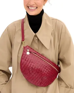 Clare V. Grande Fanny Woven Leather Belt Bag