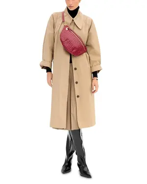 Clare V. Grande Fanny Woven Leather Belt Bag