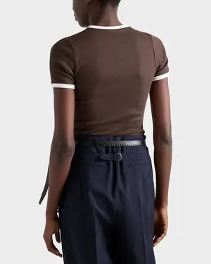 Prada Ribbed Knit Top