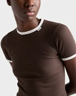 Prada Ribbed Knit Top