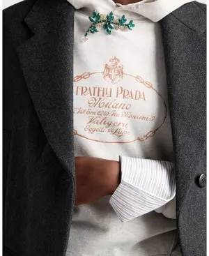 Prada Cotton Fleece Hoodie