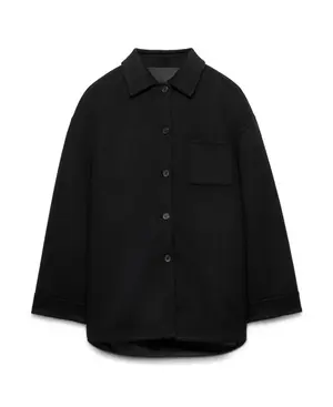 Prada Reversible Double Cashwool And Re-nylon Caban Jacket