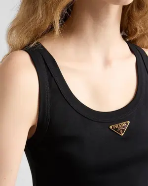 Prada Jersey Cropped Top