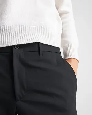 Prada Techno Stretch Pants - Black