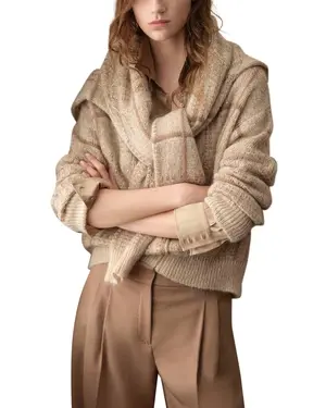 Max Mara Mstegizio Embellished Jacquard Cardigan