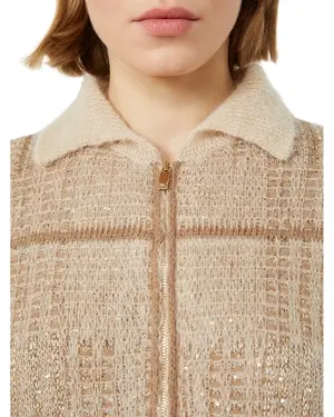 Max Mara Mstegizio Embellished Jacquard Cardigan