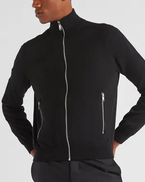 Prada Reversible Wool And Re-nylon Jacket