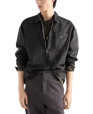 Prada Re-nylon Zipper Shirt - Black