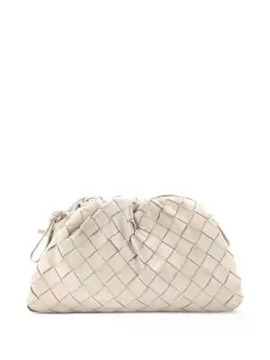 Bottega Veneta The Pouch Intrecciato Nappa Mini Crossbody Bag - Neutrals