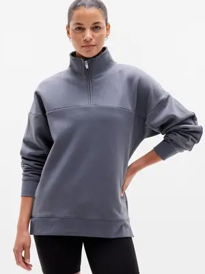 Athleta Forever Fleece 1/4 Zip Sweatshirt
