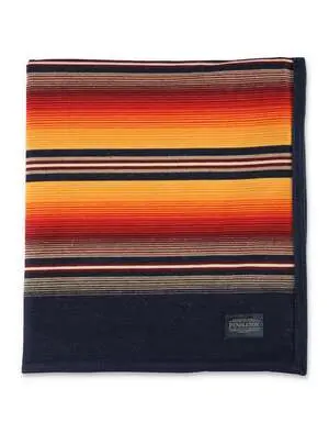 Pendleton Striped Wool Throw Blanket - Rosso