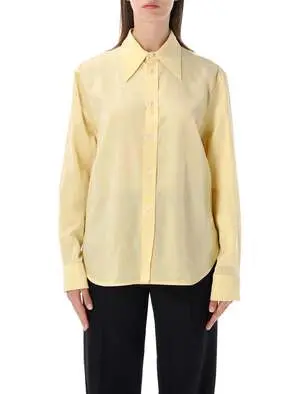 Bottega Veneta Silk-viscose Toile Shirt With Tonal Embroidery