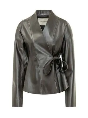 Alberta Ferretti Nappa Leather Jacket - Nero