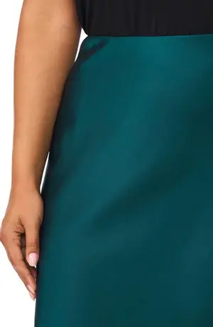Vince Camuto Bias Satin Midi Skirt