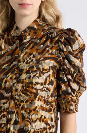 FRAME Gillian Silk Blend Top