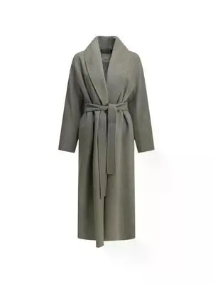 Max Mara Belted Shawl-collar Coat