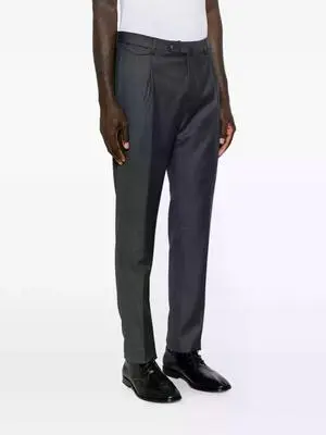 Tagliatore Pleated Pressed-crease Trousers