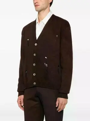 Imperial Distressed V-neck Cardigan