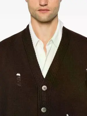 Imperial Distressed V-neck Cardigan