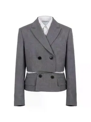 Sacai Layered Double-breasted Blazer