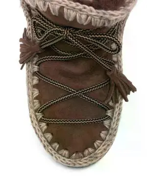 Mou Tassel-detail Crochet-trim Boots