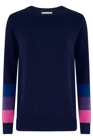 SUGARHILL BRIGHTON Stacey Sweater Navy Stripe - Blue