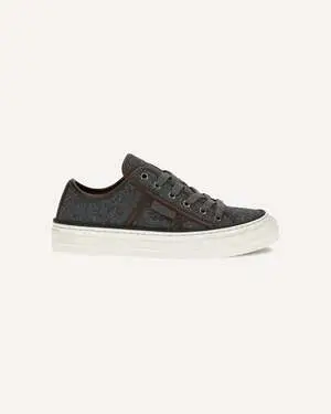 Brunello Cucinelli Suede Sneakers With Shiny Tab