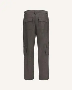 Brunello Cucinelli Virgin Wool Flannel Cargo Pants